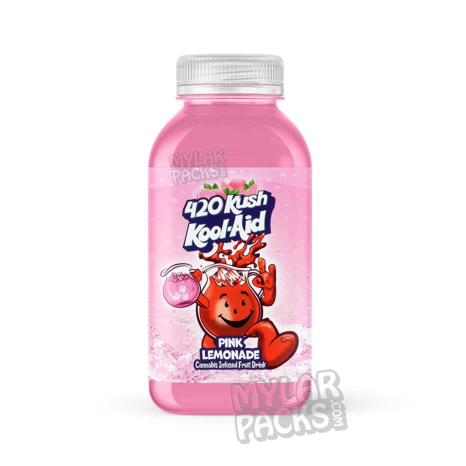 420 Kush Kool Aid Pink Lemonade Sticker | 500mg Infused Label ...
